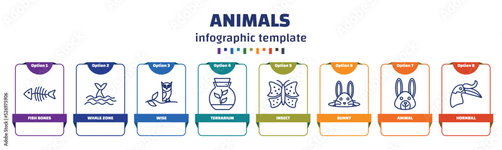 infographic template with icons and 8 options or steps. infographic for ...