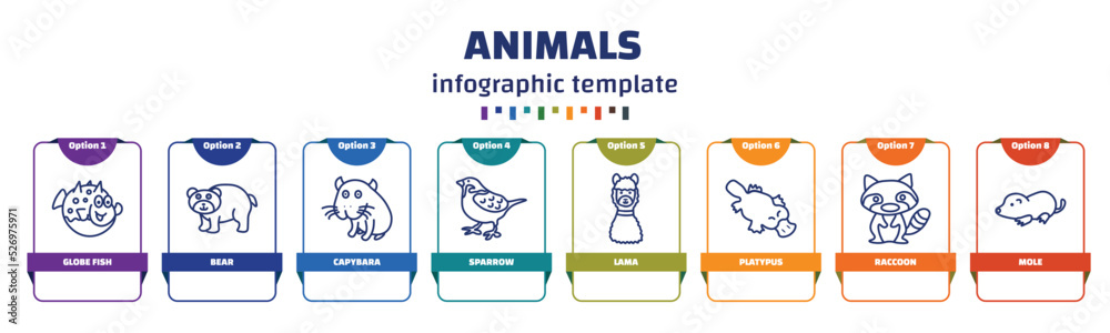 infographic template with icons and 8 options or steps. infographic for ...