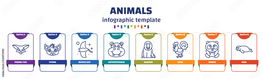 infographic template with icons and 8 options or steps. infographic for ...