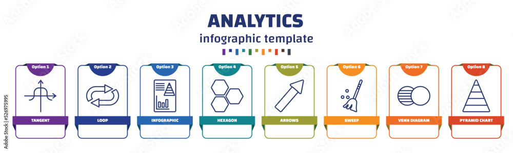 infographic template with icons and 8 options or steps. infographic for ...