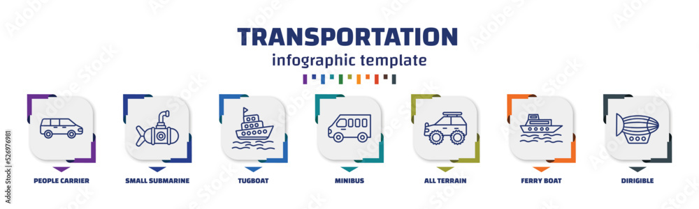 infographic template with icons and 7 options or steps. infographic for ...