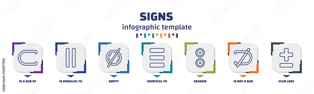 infographic template with icons and 7 options or steps. infographic for ...