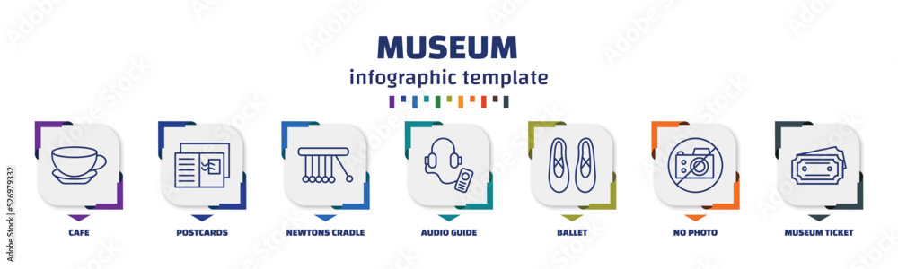 infographic template with icons and 7 options or steps. infographic for ...