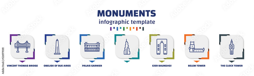 infographic template with icons and 7 options or steps. infographic for ...