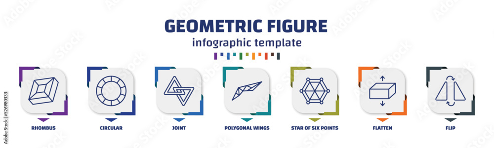 infographic template with icons and 7 options or steps. infographic for ...