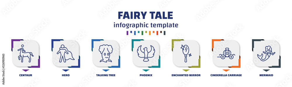 infographic template with icons and 7 options or steps. infographic for ...