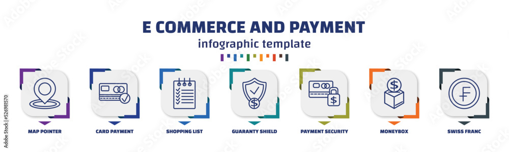 infographic template with icons and 7 options or steps. infographic for ...