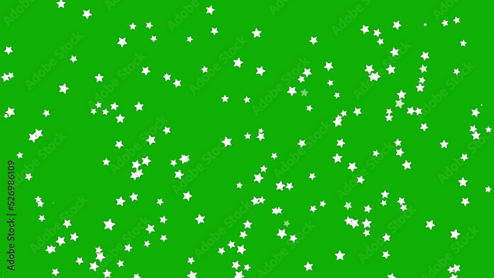 Star shapes motion graphics with green screen background Stock-Video ...