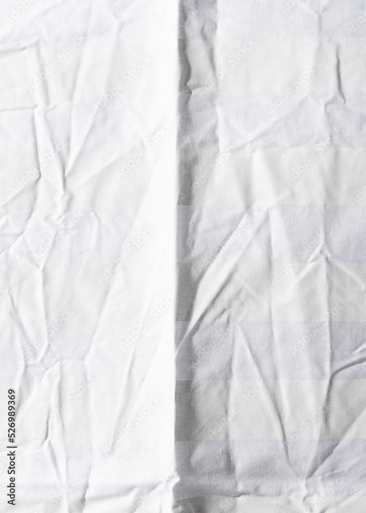 wrinkled fabric striped fabric. satin material. example of creases and ...