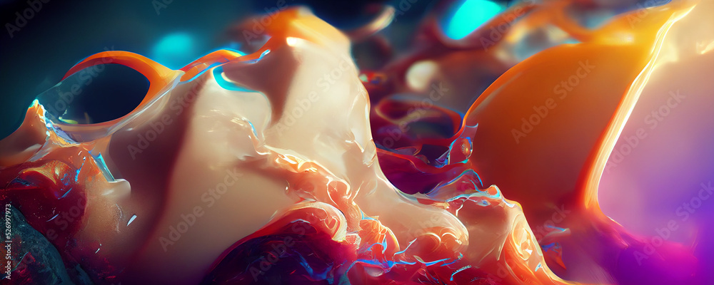 Colorful synthetic fibreglass hyper realistic texture. Abstract ...