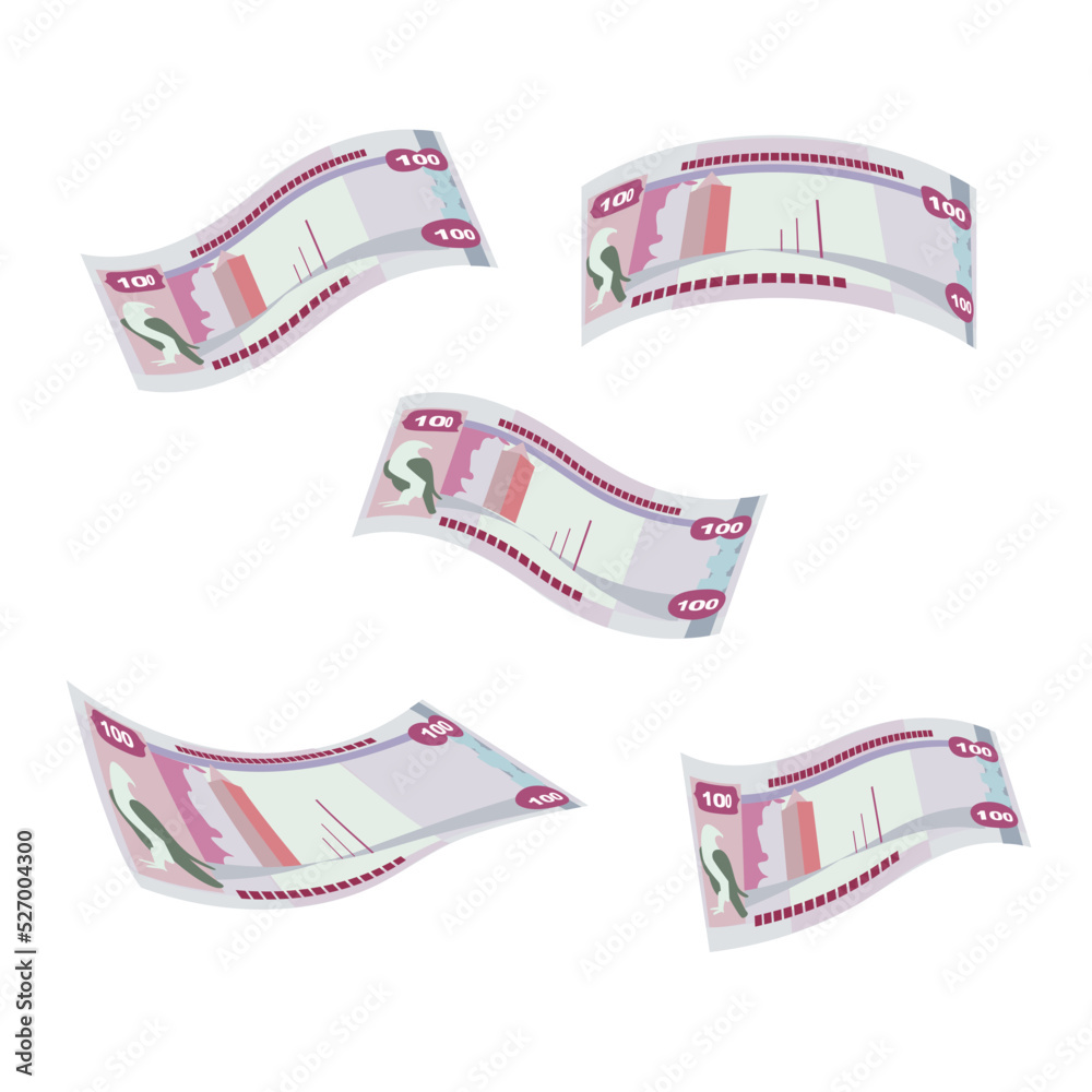 UAE Dirham Vector Illustration. United Arab Emirates money set bundle ...