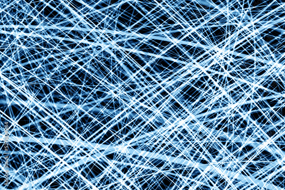 Neon mesh texture. Modern art background. Long exposure neon lights ...