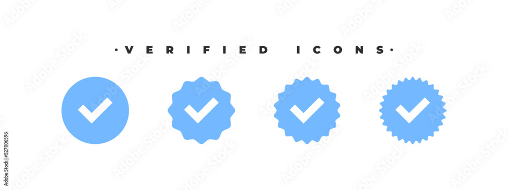 Verification icons. Verified sign. Verified badges concept. Icons for ...