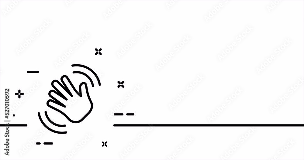 Wave your hand. Index finger, fist, cool, greetings, welcome, salute ...