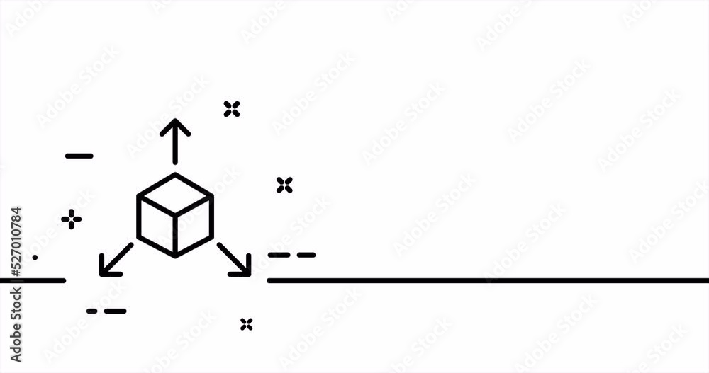 3d modeling object. Zoom in, zoom out, turn, scale, touch control ...