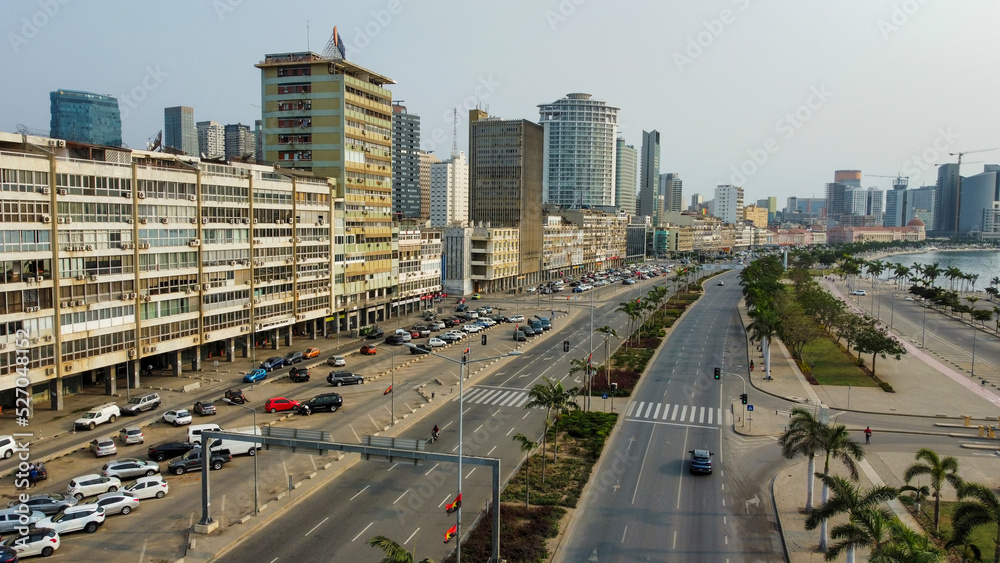 Luanda Bay, also called Luanda Marginal. On a summer afternoon in the ...