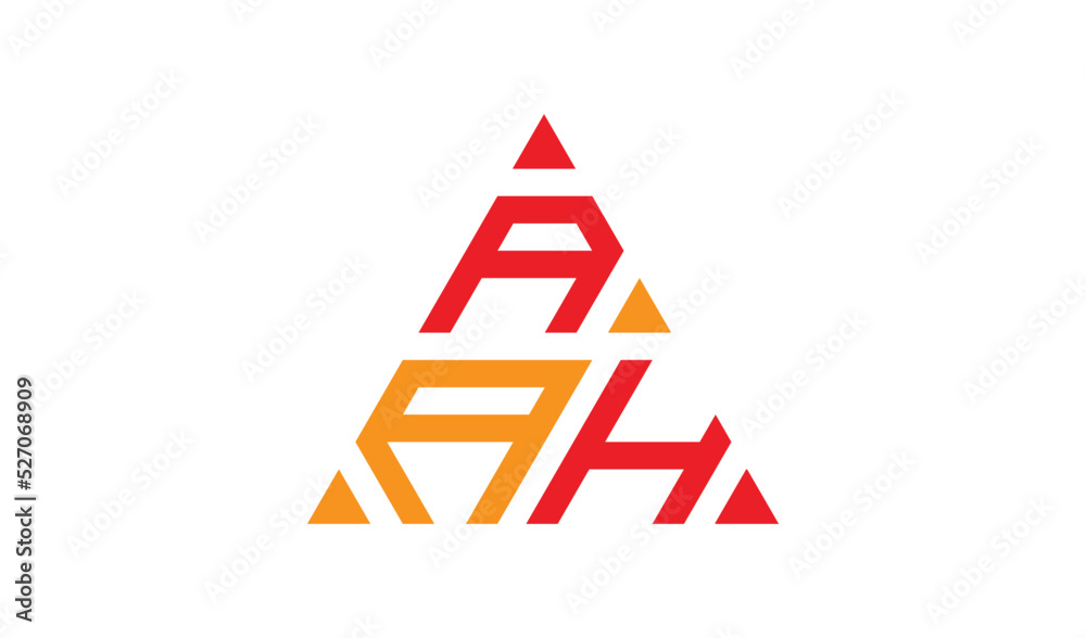 AAH triangle vector logo, AAH with triangle shape, AAH template with ...