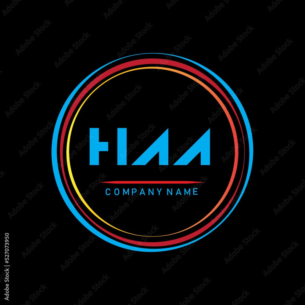 HAA design,HAA letter logo vector,HAA letter monogram logo design ...