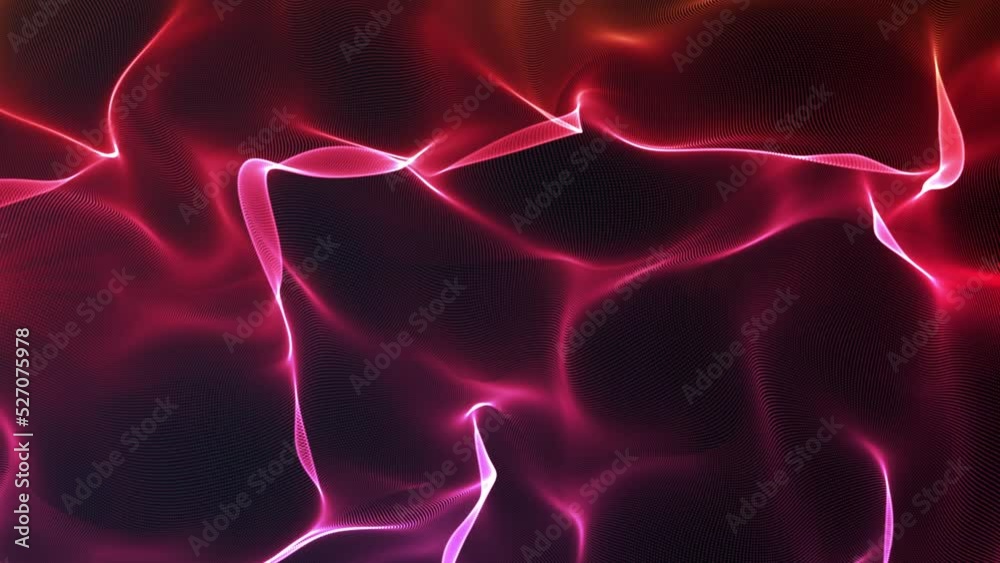 Red electricity particle form, futuristic neon graphic Background ...