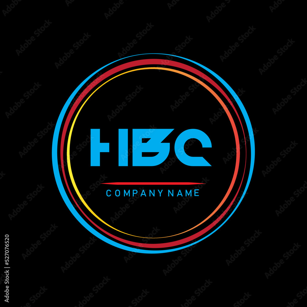 HBC design,HBC letter logo vector,HBC letter monogram logo design ...