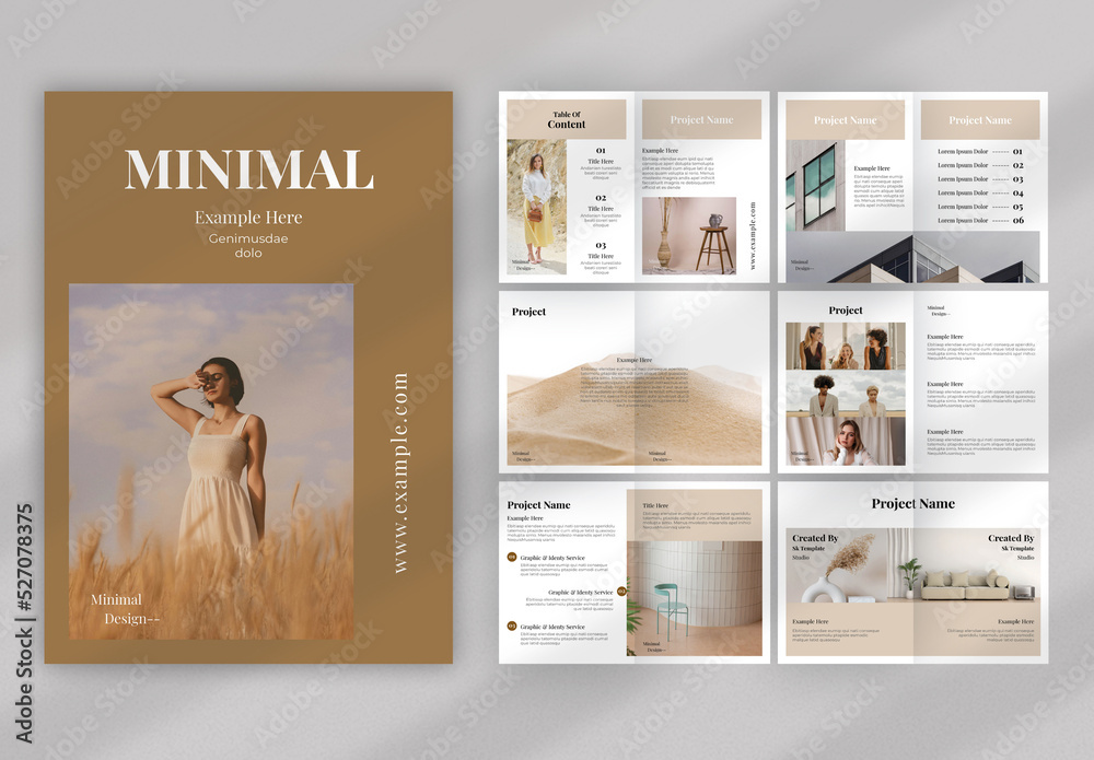 Minimal Brochure Stock Template | Adobe Stock