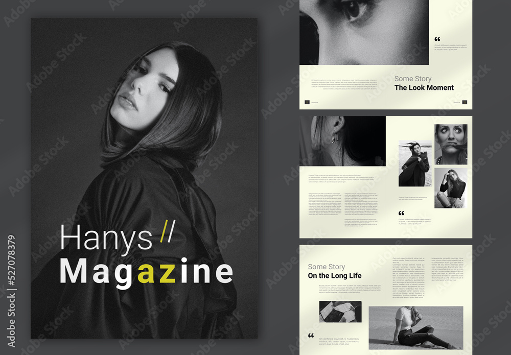 Magazine Layout Stock Template | Adobe Stock