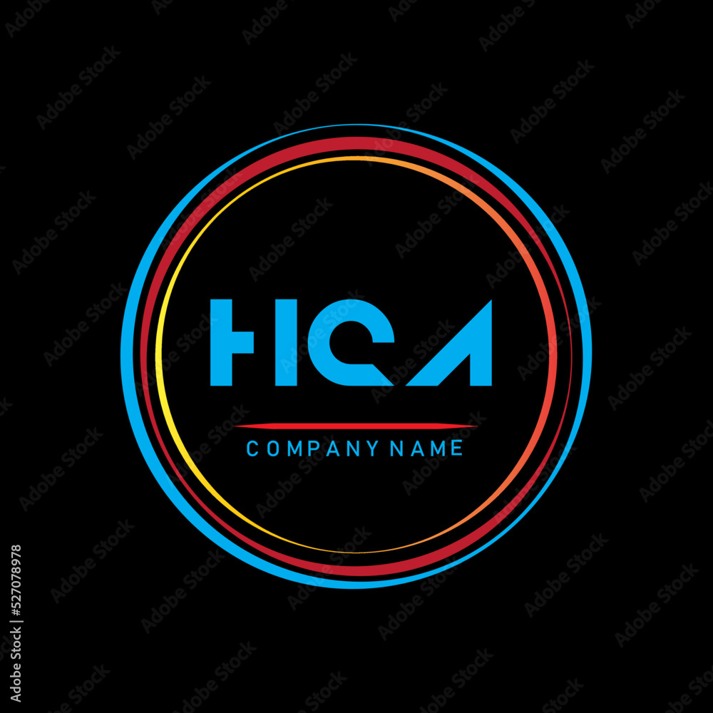 HCA design,HCA letter logo vector,HCA letter monogram logo design ...