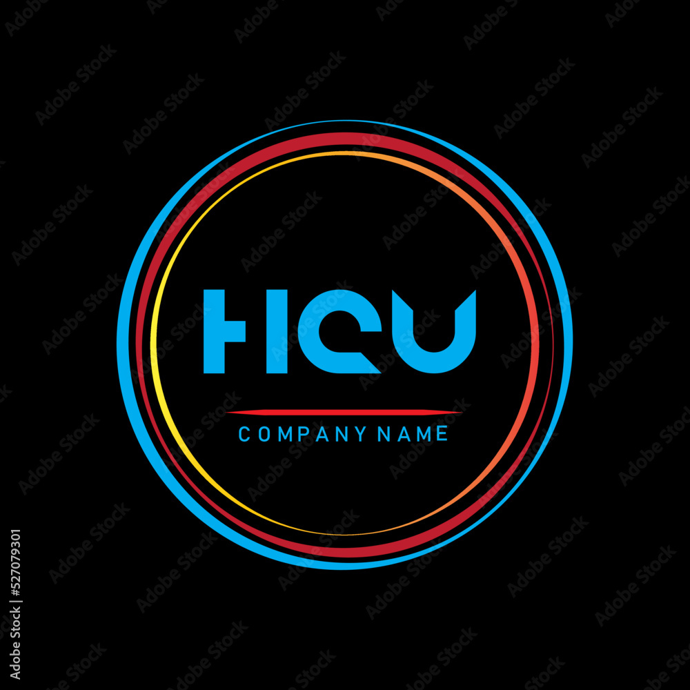 HCU design,HCU letter logo vector,HCU letter monogram logo design ...