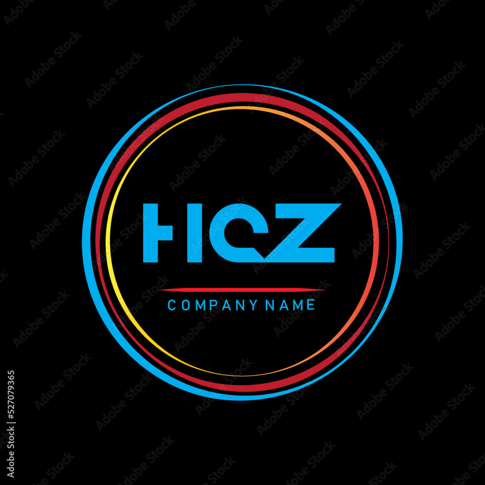 HCZ design,HCZ letter logo vector,HCZ letter monogram logo design vector,HCZ luxury flower logo ...