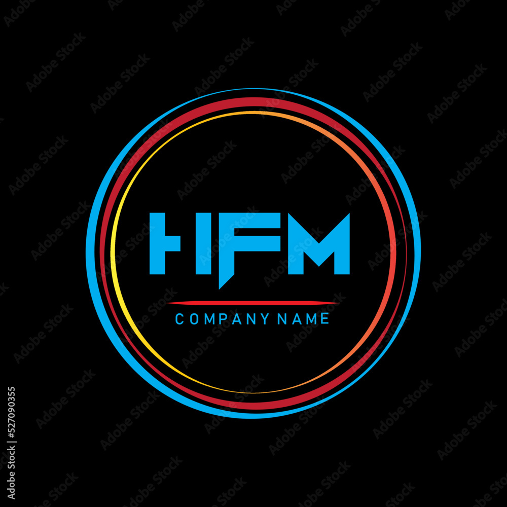 HFM design,HFM letter logo vector,HFM letter monogram logo design ...