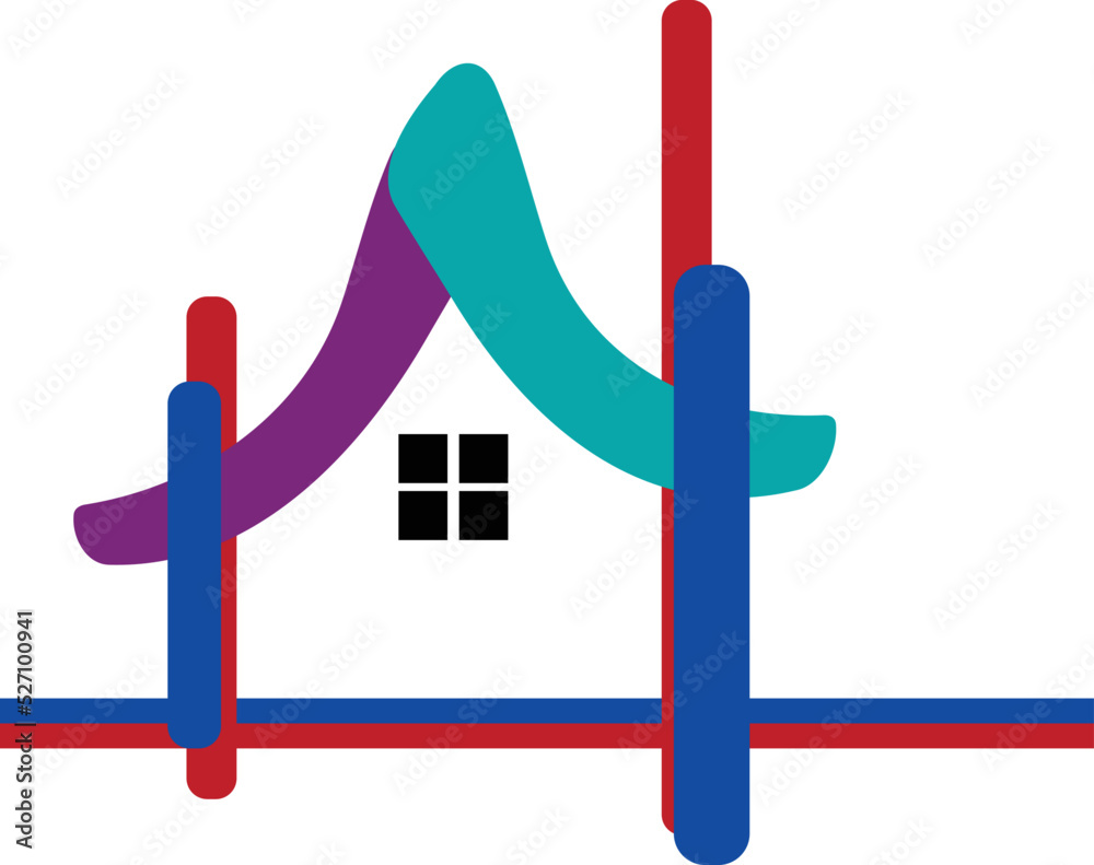 Vector House building symbol and sign Stock Vector | Adobe Stock