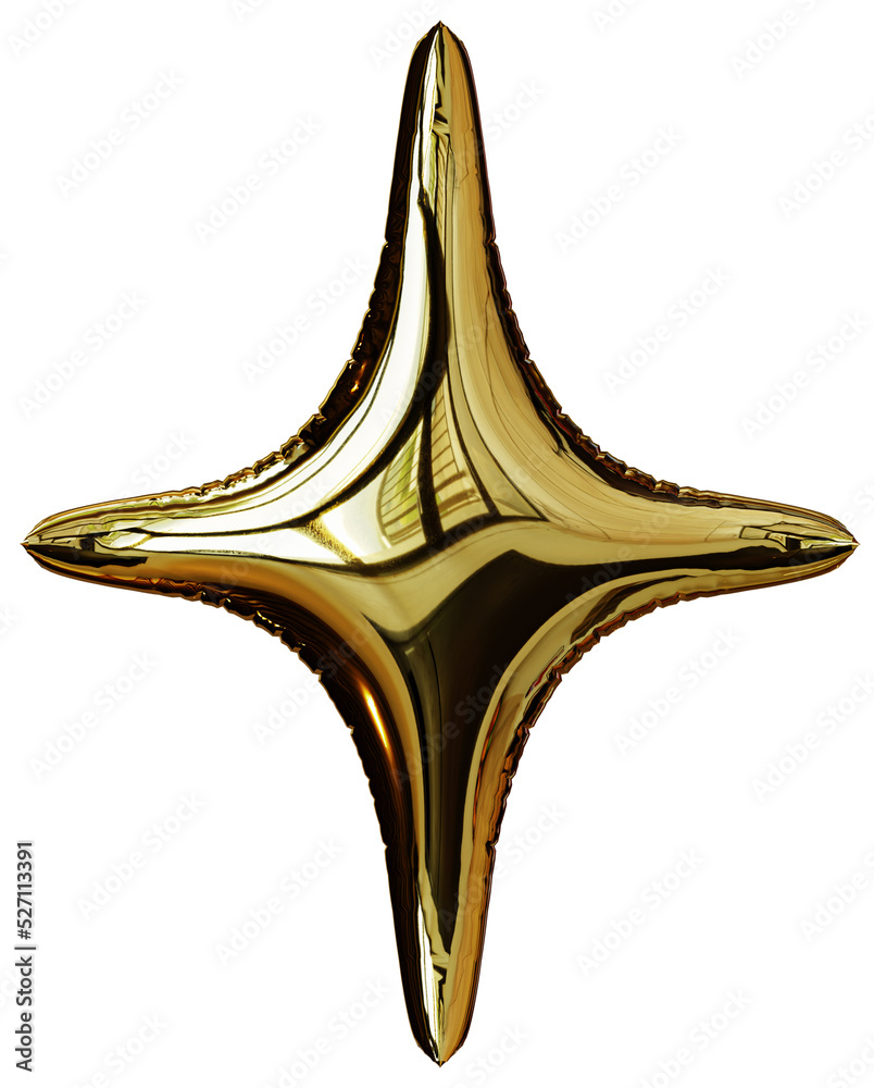 Bright luxury golden star metallic surface 3d template illustration ...