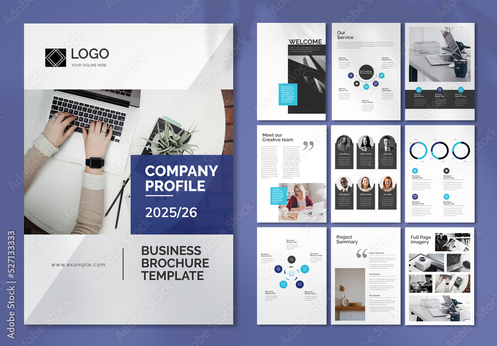 Company Profile Layout Stock Template | Adobe Stock