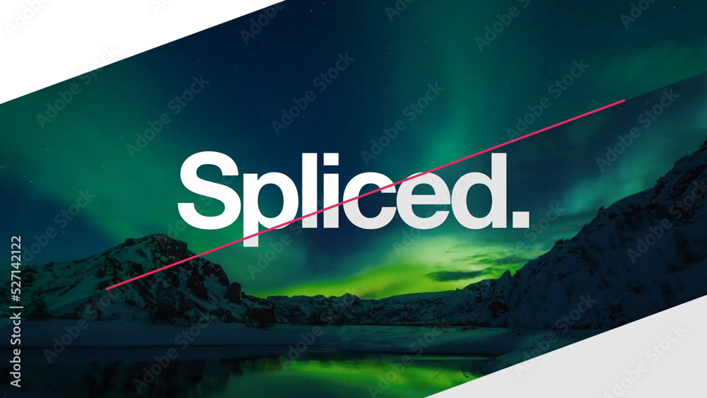 Spliced Angular Media Title Slide Stock Template | Adobe Stock