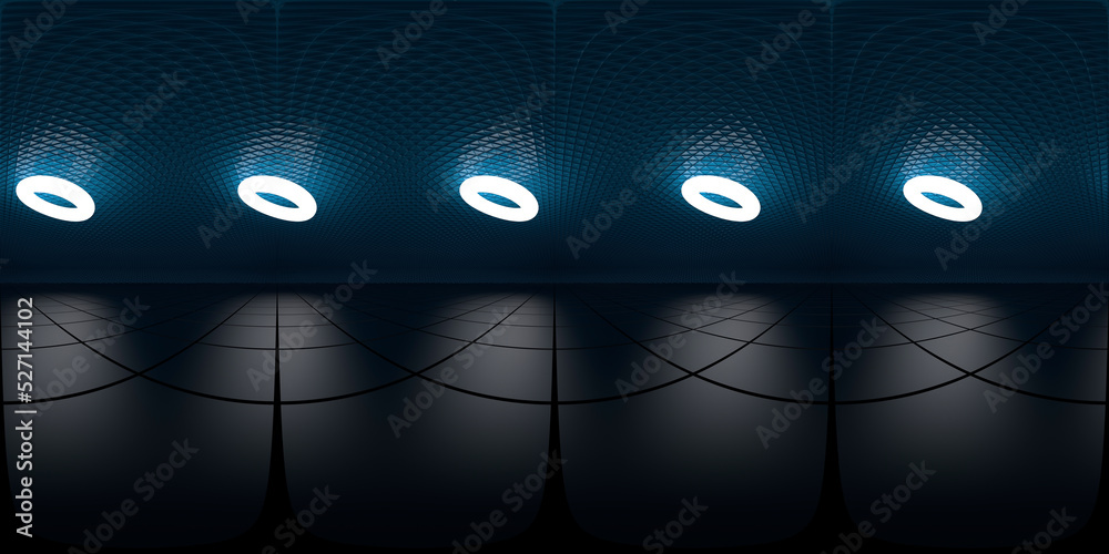 VR 360 studio panorama with reflections Animation 3D hdri Stock ...