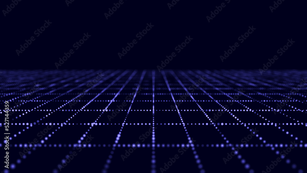 Network connection technology. Abstract grid background with points. Digital futuristic backdrop ...