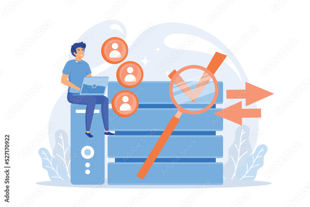 Developer Working With Management Information System Information developer-working-with-management-information-system-information