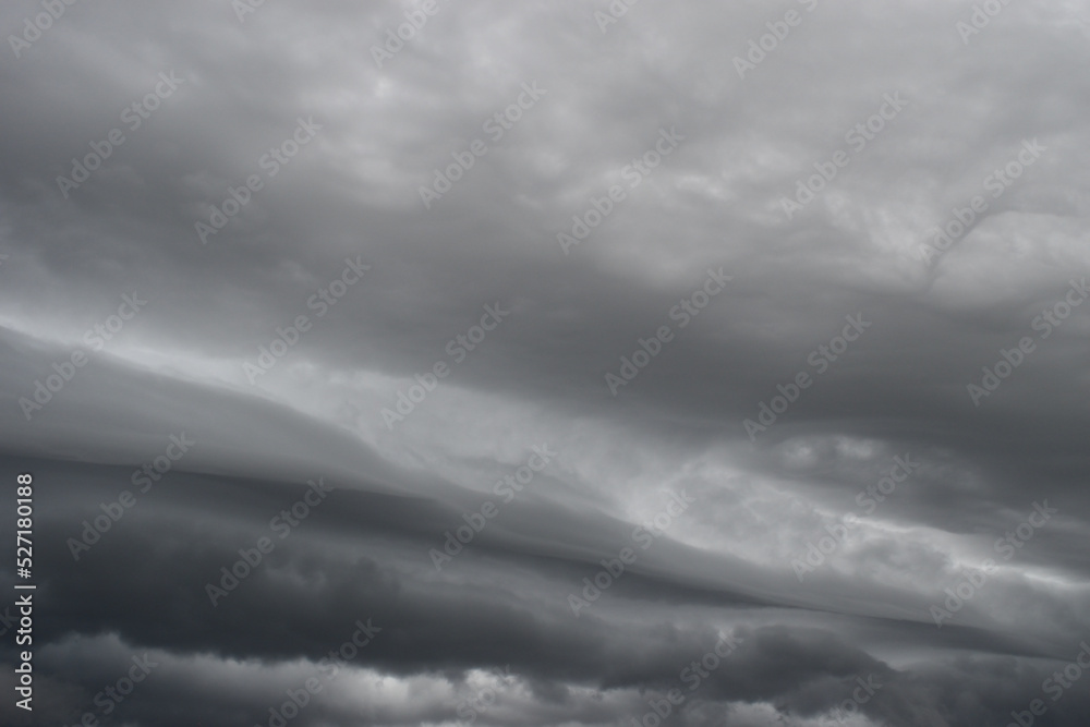 Arcus cloud rolling in the storm, Cumulonimbus cloud formations on ...