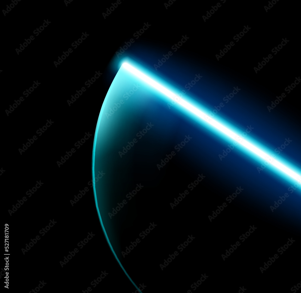 Light Sword Motion Effect Glow Saber With Blue Neon Beam Of Vector