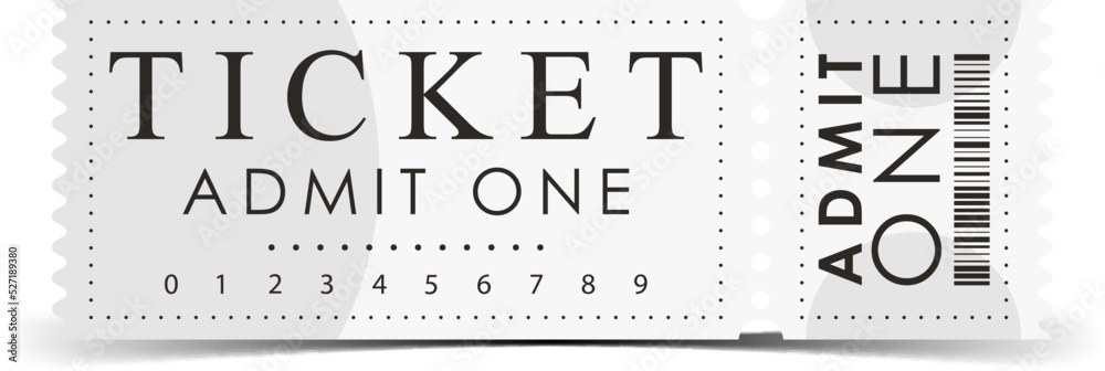 Ticket sample. Modern ticket card template. Vector. Stock Vector ...