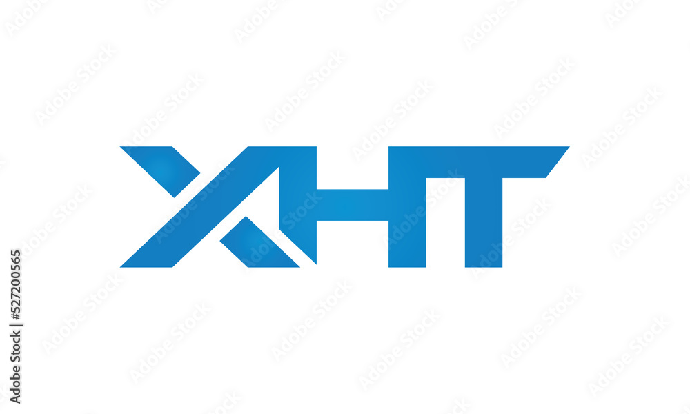 initial letters XHT linked monogram, creative modern lettermark logo ...