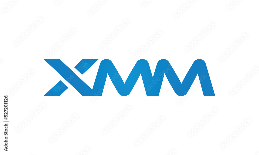initial letters XMM linked monogram, creative modern lettermark logo ...