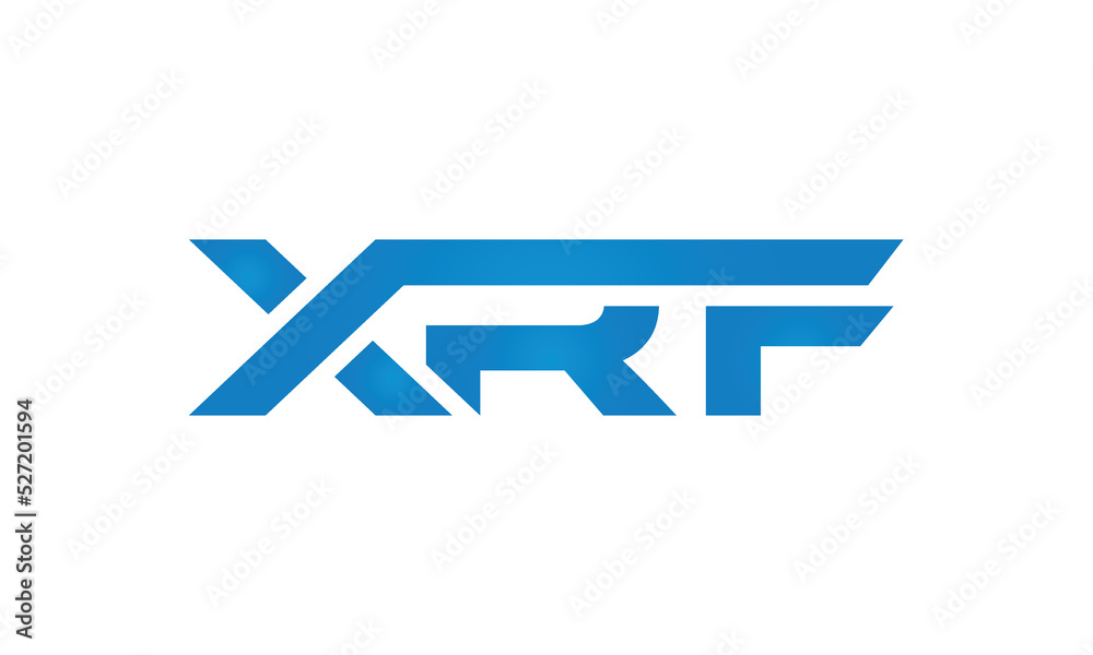 initial letters XRF linked monogram, creative modern lettermark logo ...