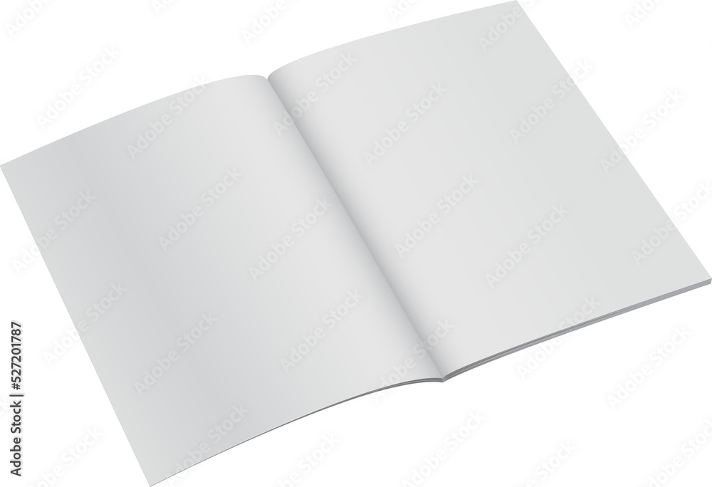 Book Mock Up Template isolated transparent background. Stock ...
