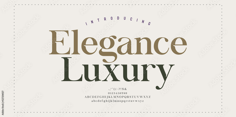 Elegance Luxury wedding alphabet font. Typography elegant classic ...