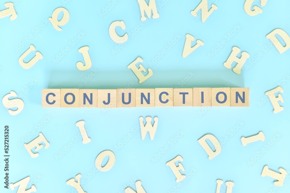 Conjunction concept in English grammar and learning class lesson ...
