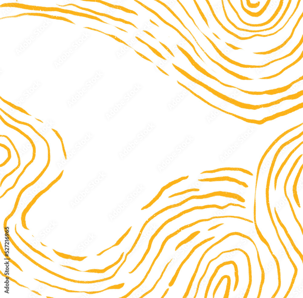 Japanese style doodle pattern decoration element drawing blue and gold ...