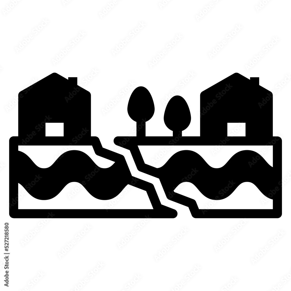 soil subsidence Stock Vector | Adobe Stock