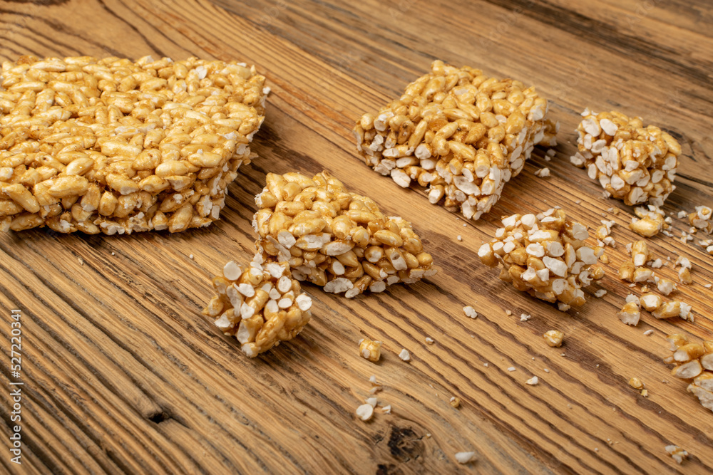 Puffed Rice Closeup, Puff Healthy Cereal Dessert Stock Photo | Adobe Stock