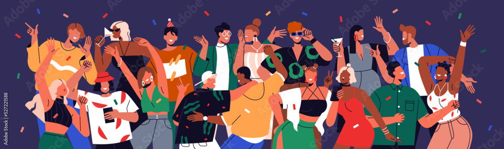 Party People Dancing Vector